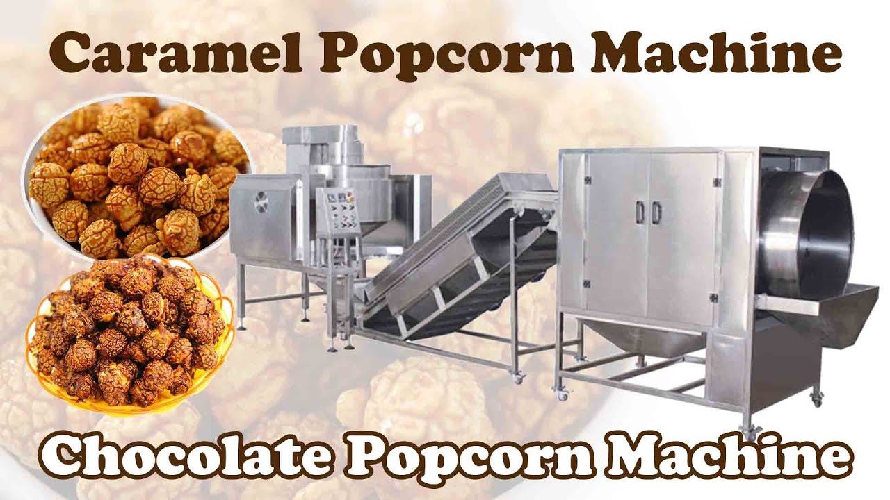 Industrial caramel popcorn machine | chocolate popcorn machine ...