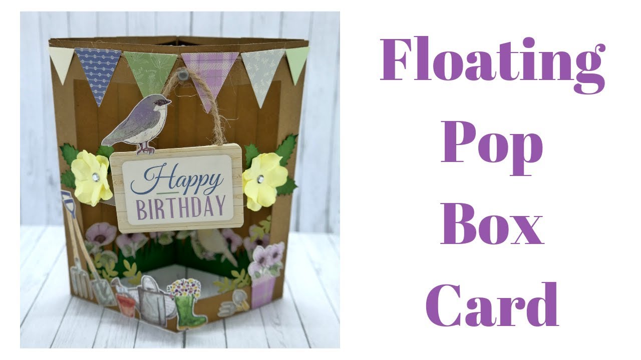 Floating Pop Box Card Original Design - YouTube