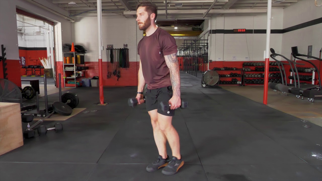 Dumbbell Reverse Anterior Lunge - YouTube