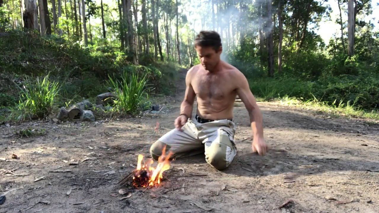Primitive Hand Drill Friction Fire Process 🎁🎁🎁 - YouTube