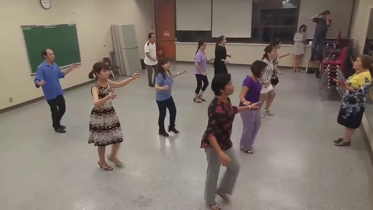 Line Dance- Chacha- Practice 1 - YouTube