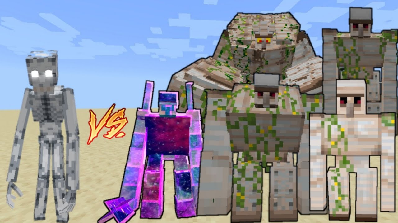 Scp-096 VS All Iron Golems / Minecraft Mob Battle - YouTube
