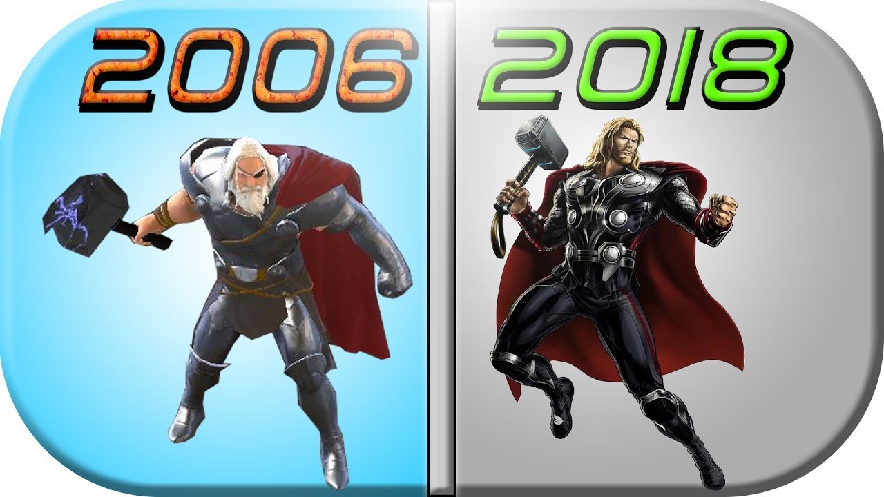 EVOLUTION of THOR in Games (2006-2018) Marvel Thor History - YouTube