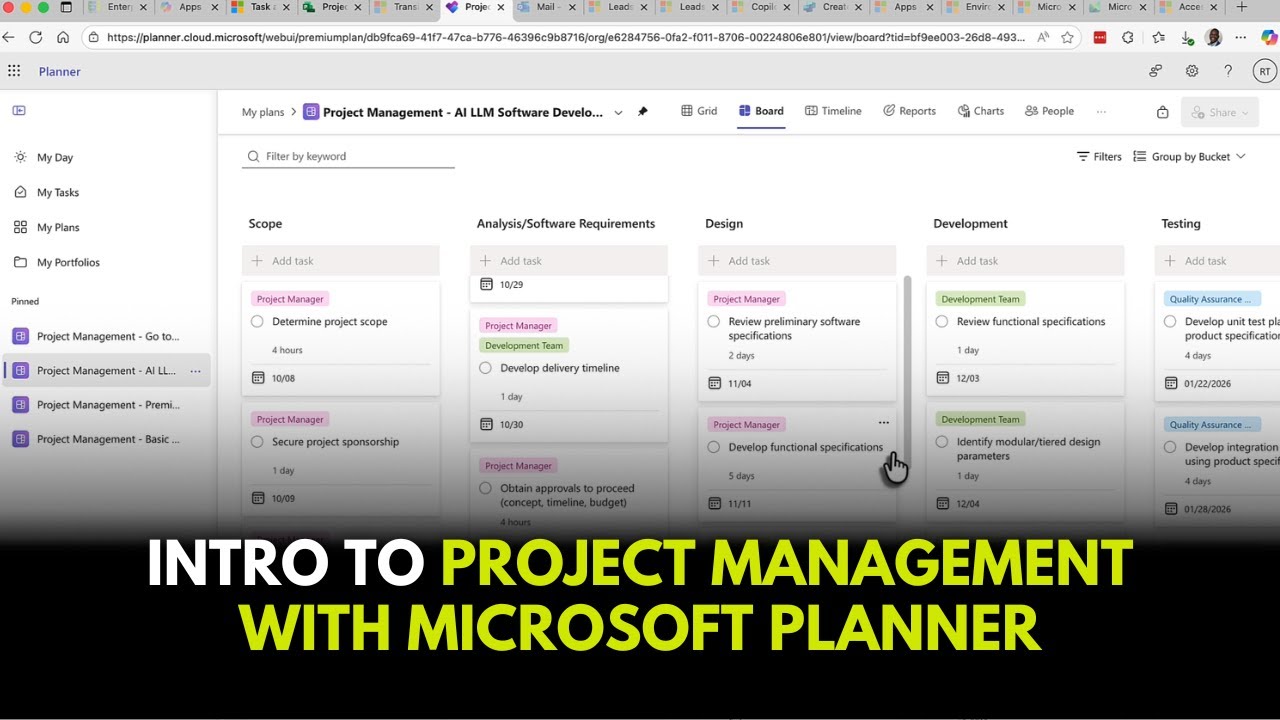 Intro to Project Management with Microsoft Planner - YouTube
