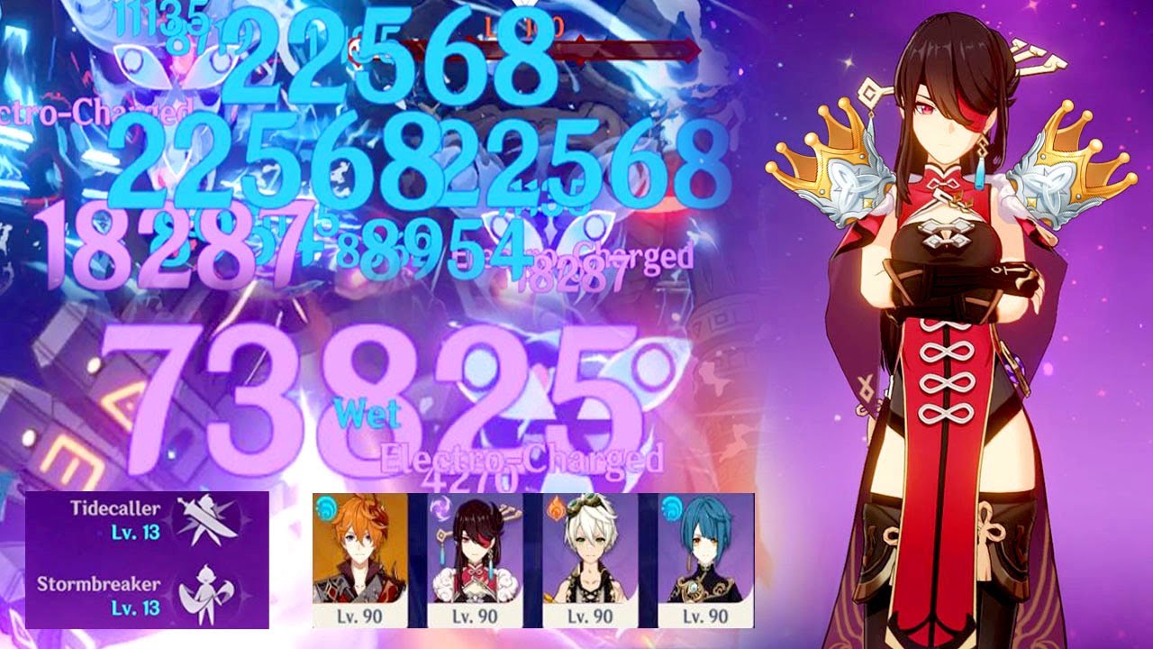 Beidou Double Crowned & Electro-Charged Team 2.4 Floor 12 Perfect ...