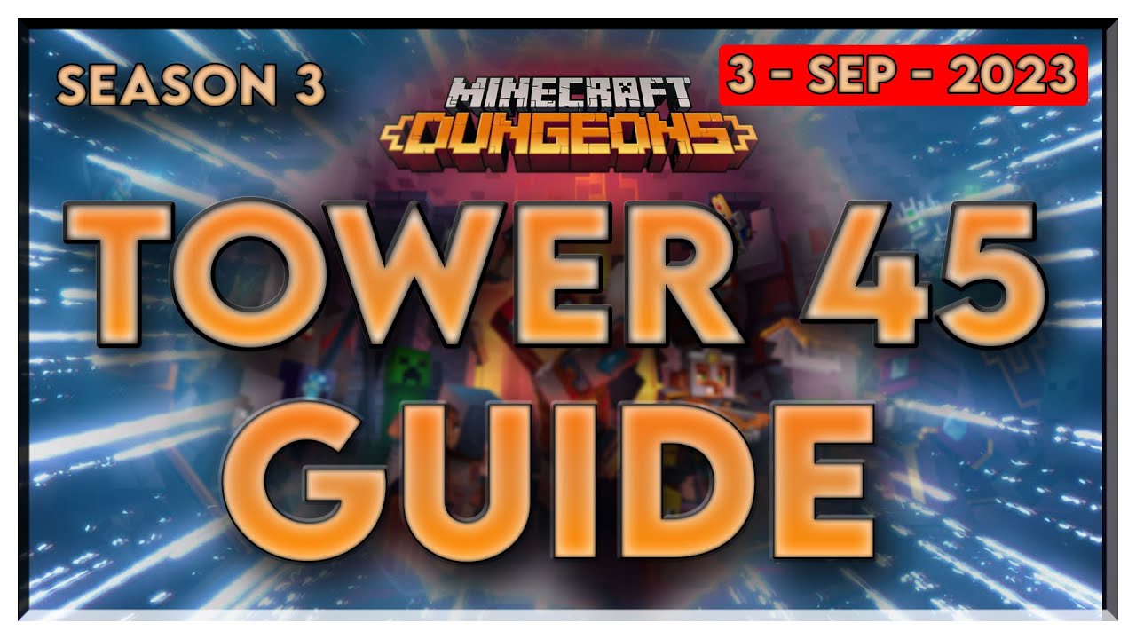 Boss Rush - Tower Minecraft Dungeons Guide - Tower 45 Season 3 - YouTube