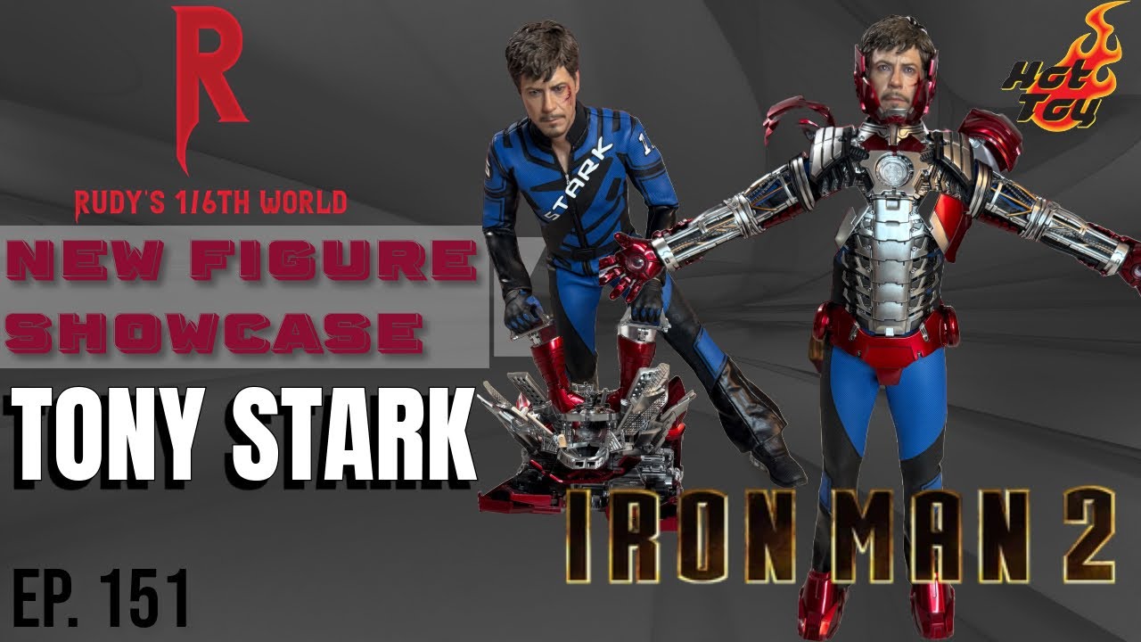 HOT TOYS: TONY STARK - MARK V SUIT-UP (IRON MAN 2): NEW FIGURE SHOWCASE EP. 151 #hottoys #marvel ...