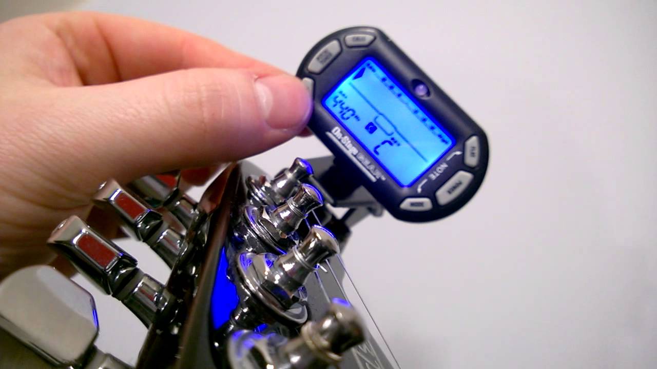 How to Use an On-Stage CTA7700 Clip-on Tuner - YouTube