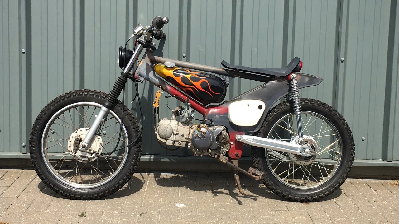 1980s Honda c70 Custom Cub with Zongshen z155 engine start up! SOUND ...