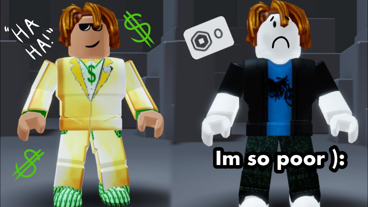 RICH BACON VS POOR BACON | Very Sad Roblox Skit - YouTube