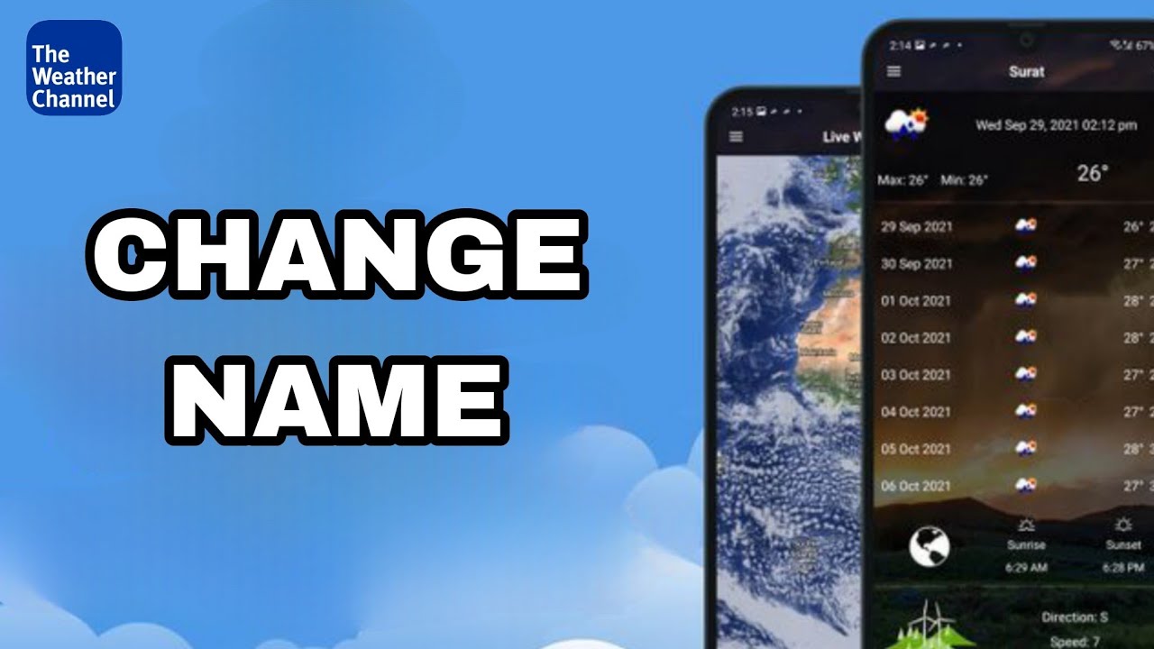 How To Change Name On The Weather Channel App - YouTube