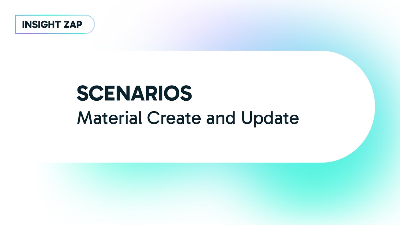 Material Create and Update - YouTube