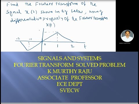 FOURIER TRANSFORM SOLVED PROBLEM-SIGNALS AND SYSTEMS - YouTube