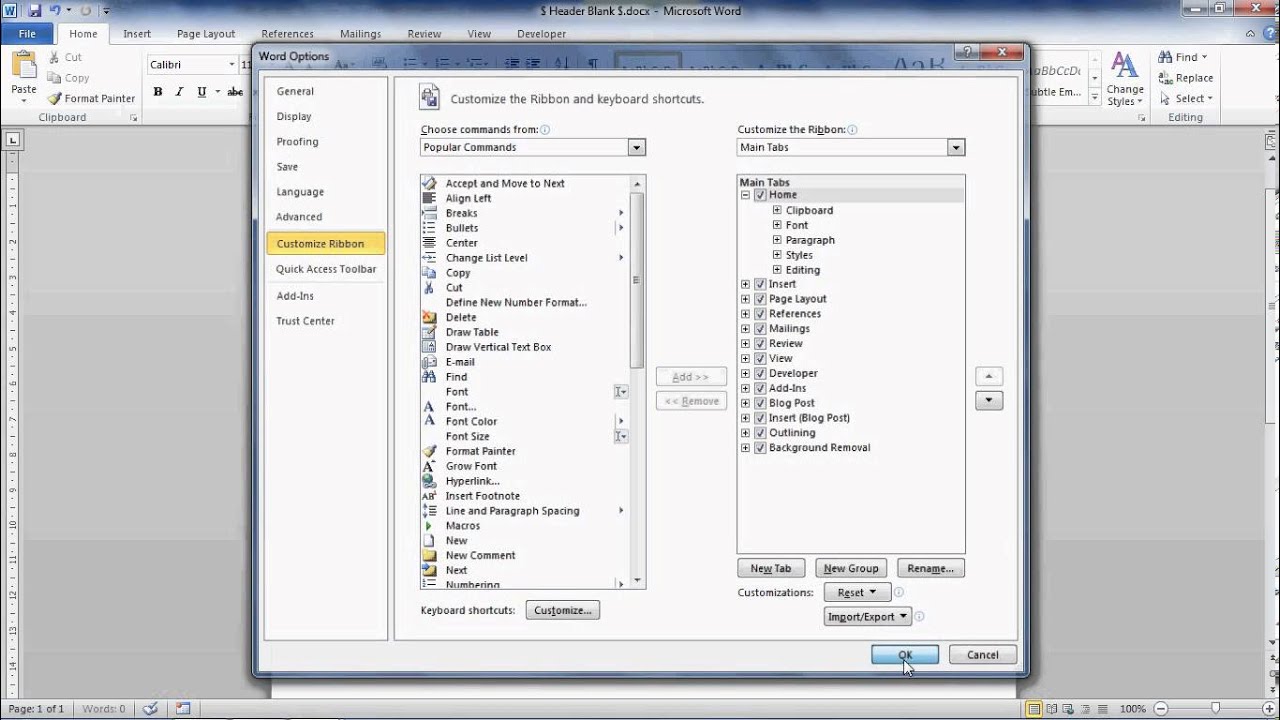 OGO 3 - Setting Up Word Documents & Developer - YouTube