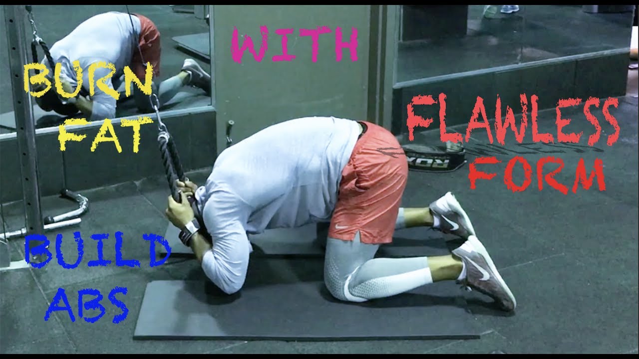 How To Do Cable Crunches (ABS) With FLAWLESS FORM - YouTube