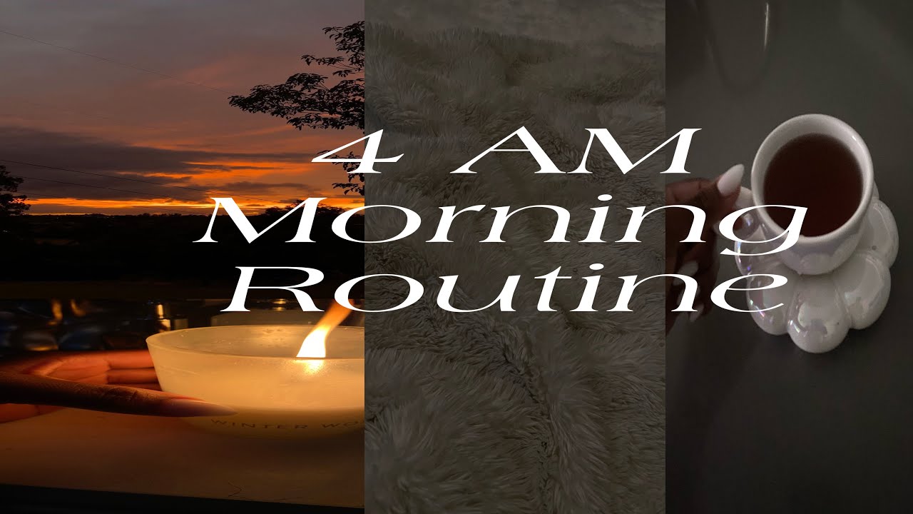 PRODUCTIVE 4 AM MORNING ROUTINE, TO BECOME YOUR HIGHER SELF - YouTube