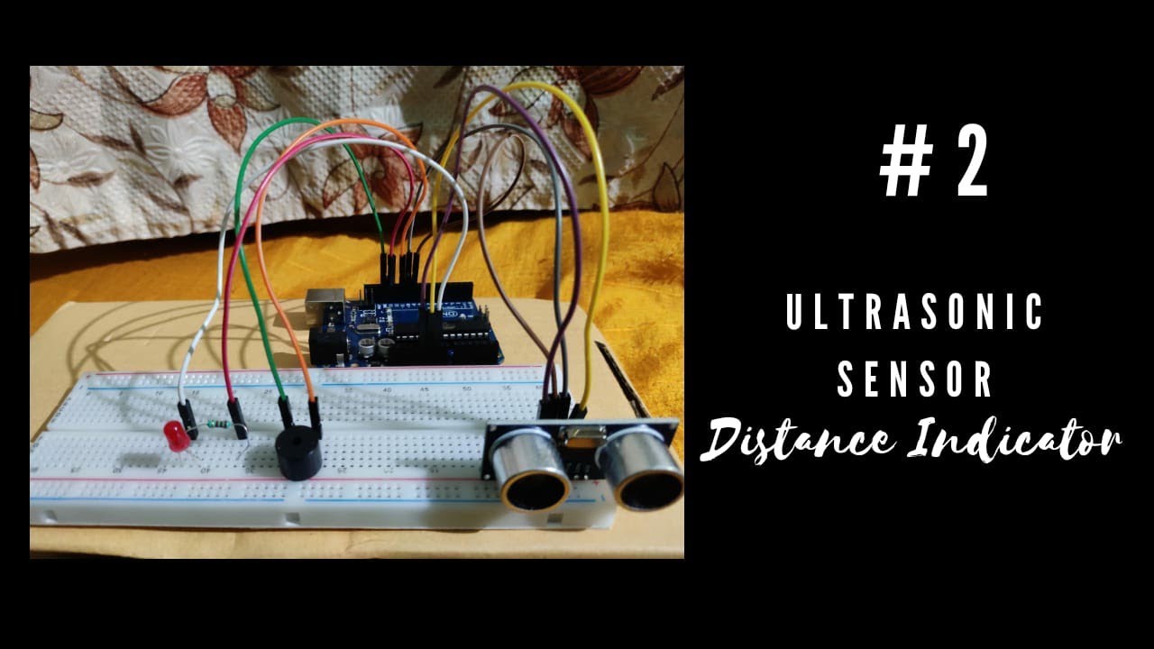Ultrasonic sensor Distance Indicator!! - YouTube