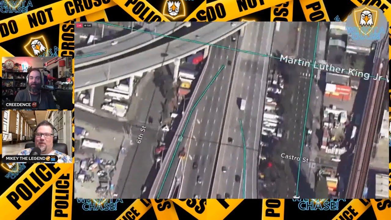 Live High Speed Police Chase In Oakland - YouTube