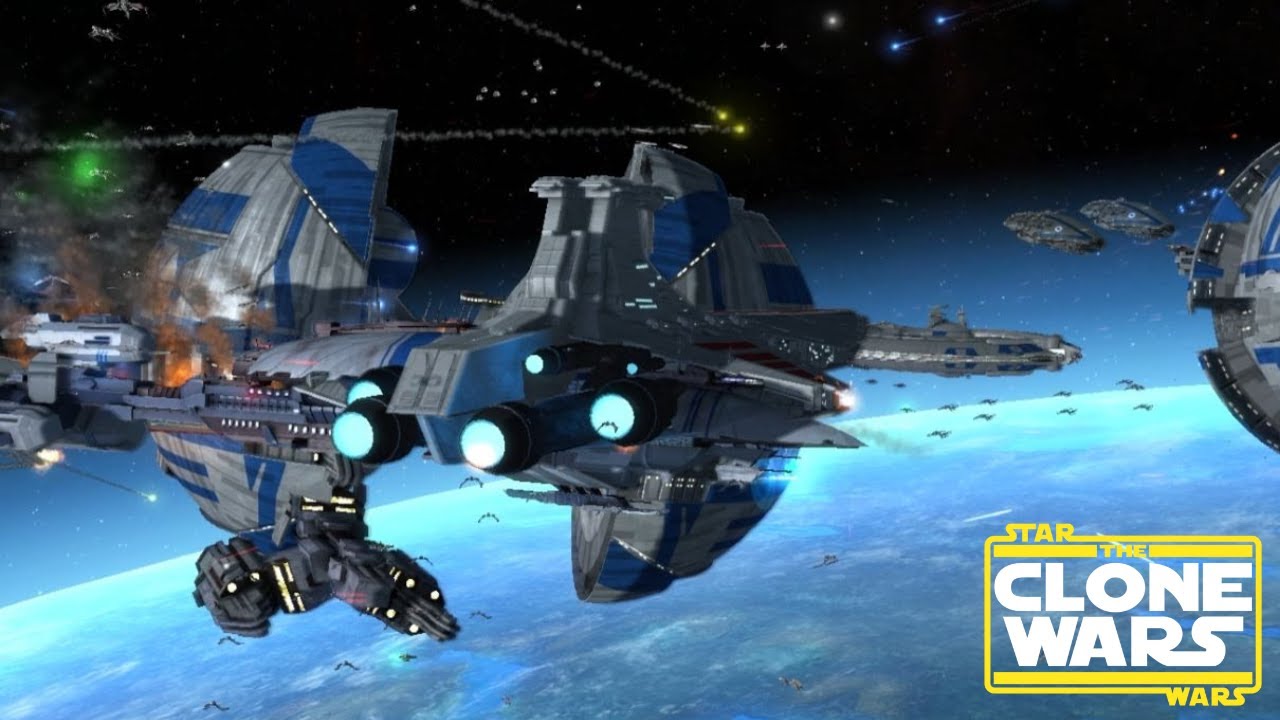 Epic Star Wars: Clone Wars Space Battle - YouTube