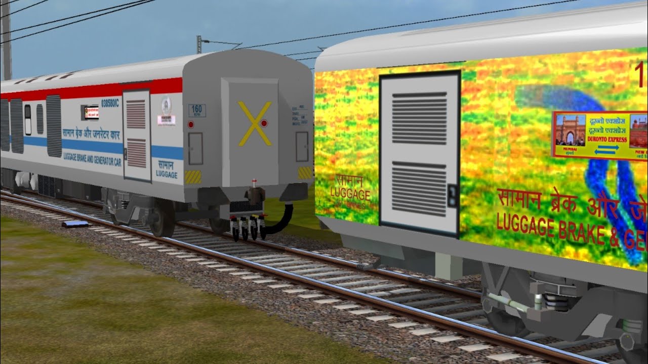 LHB Duronto Coupling LHB Rajdhani Train | Indian Train Simulator ...