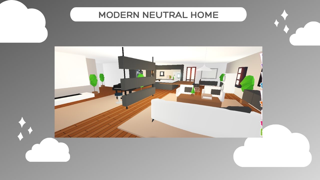 Shop House - Modern Neutral Home Speed Build (Part 1) 🥀 Roblox Adopt Me ...