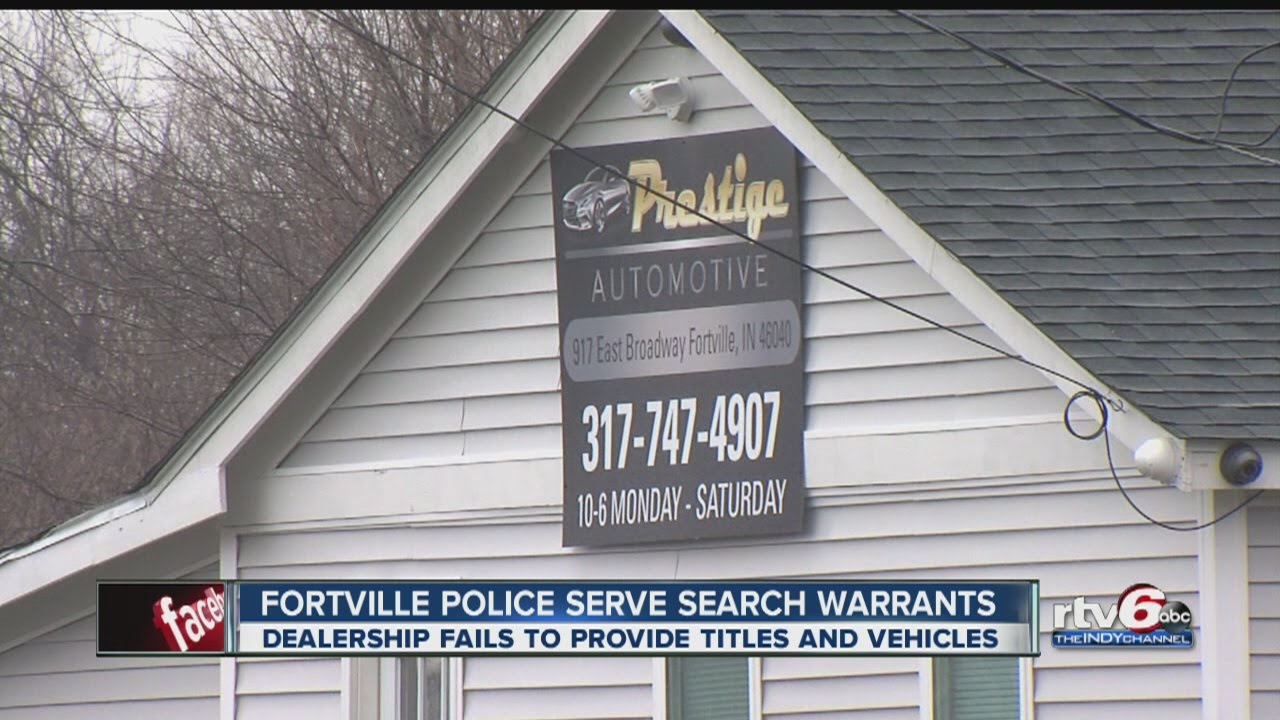 Fortville police serve search warrants - YouTube