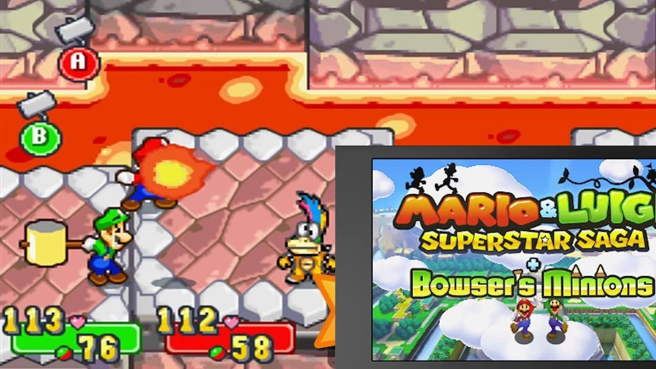 Mario And Luigi Superstar Saga + Bowser's Minions Lemmy Boss Fight ...