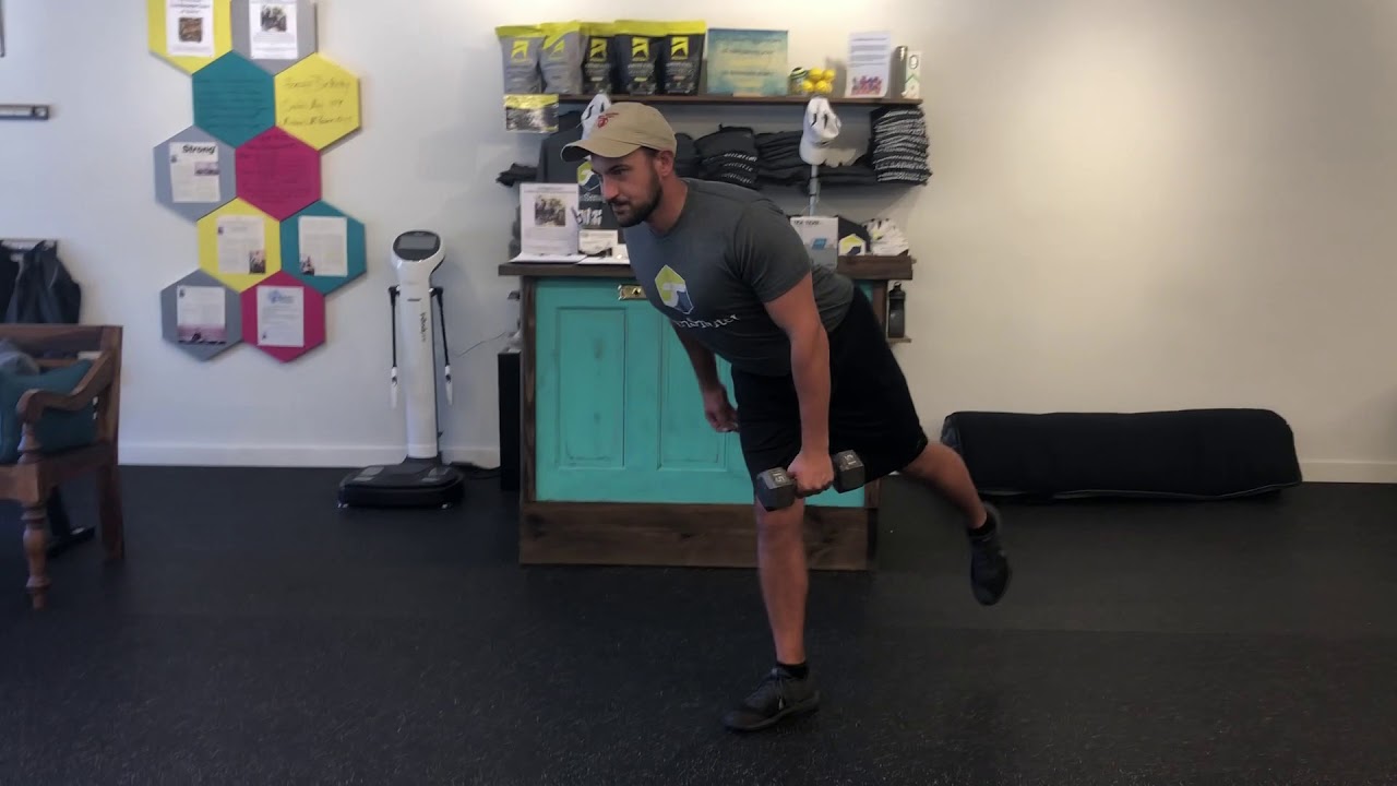 Hinge--Single Leg With Dumbbell/Kettlebell - YouTube