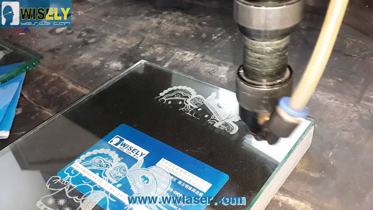 Glass laser engraving machine from Wisely Laser - YouTube