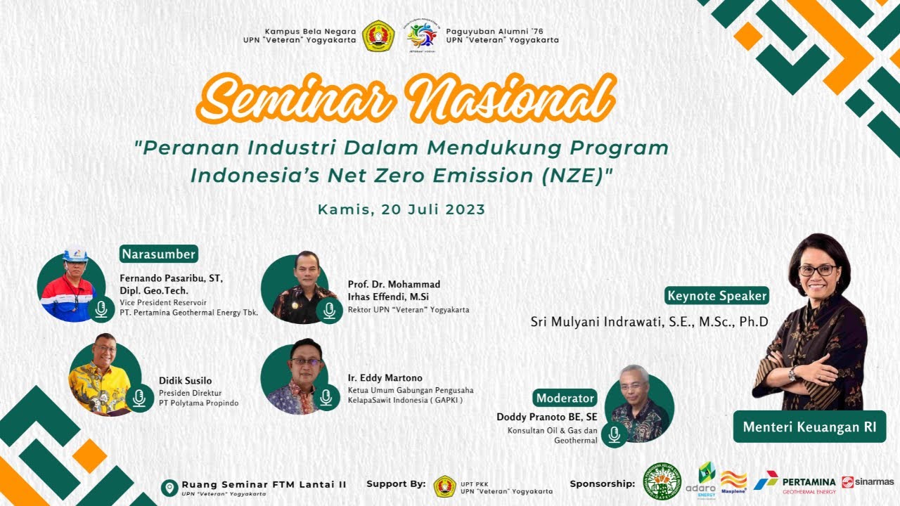SEMINAR NASIONAL 2023 “Peranan Industri Dalam Mendukung Program ...