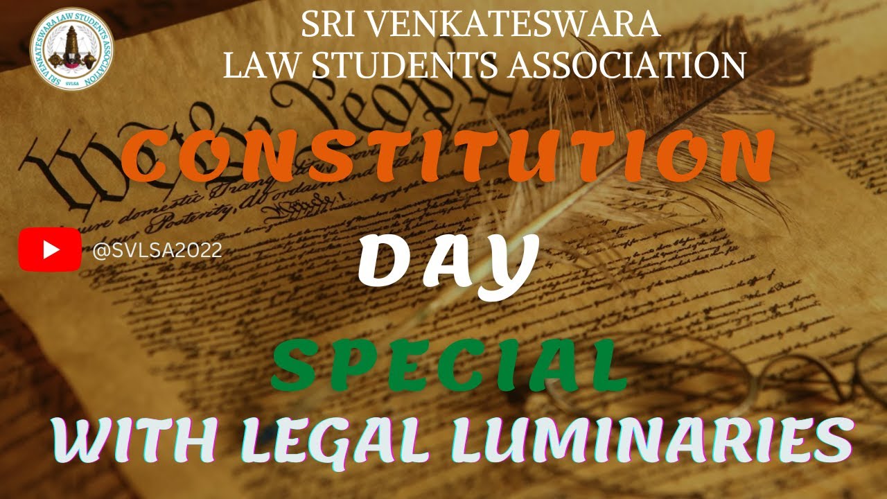 SVLSA-CONSTITUTION DAY SPECIAL VIDEO WITH LEGAL LUMINARIES #LAW # ...
