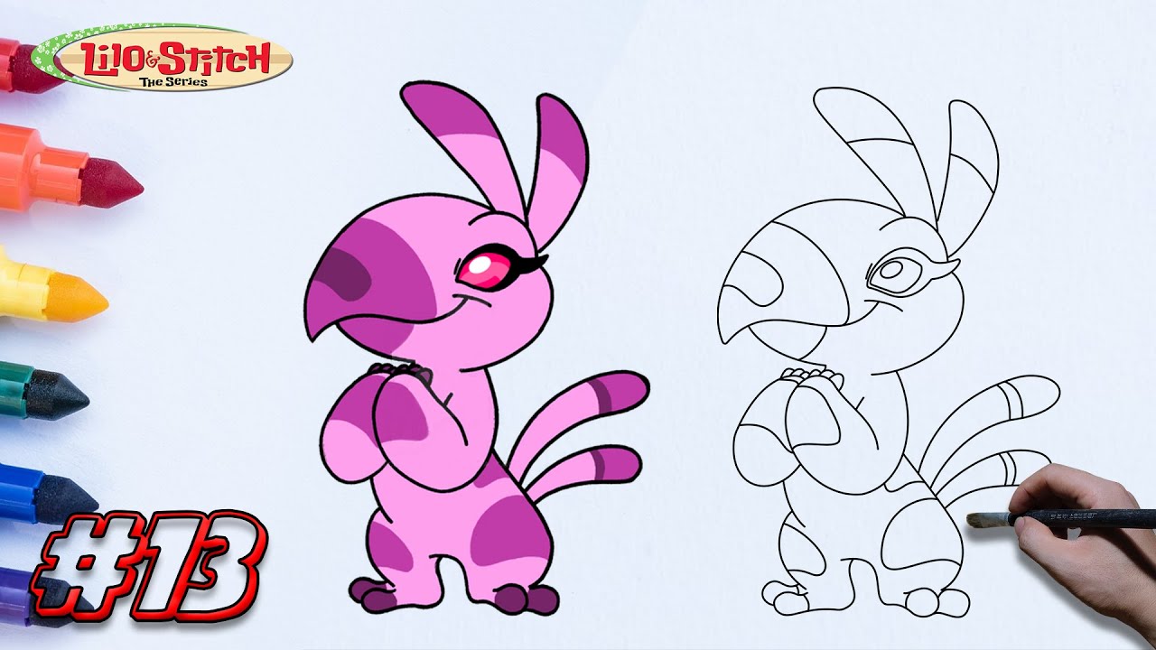 How To Draw Squawk | Lilo & Stitch - YouTube