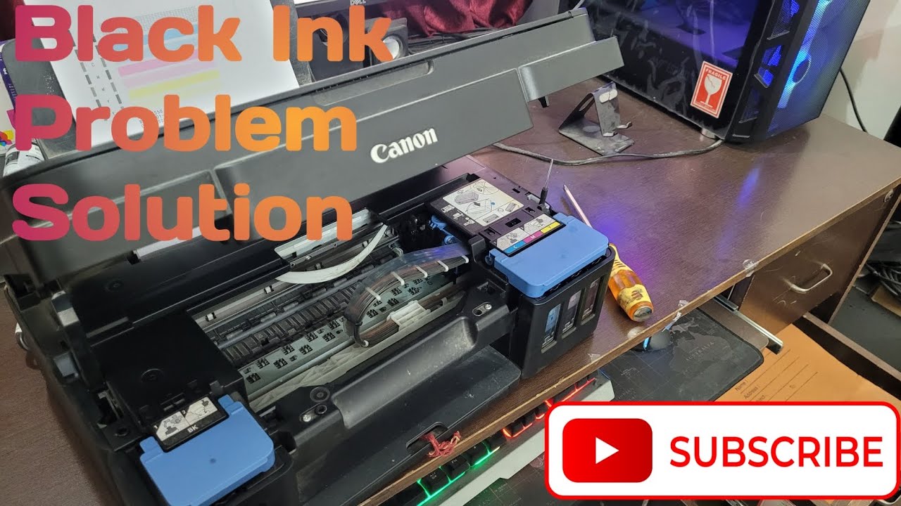 Canon Pixma Printer G2000 Ink Problem & Air in pipes How to Fix 👍 ...
