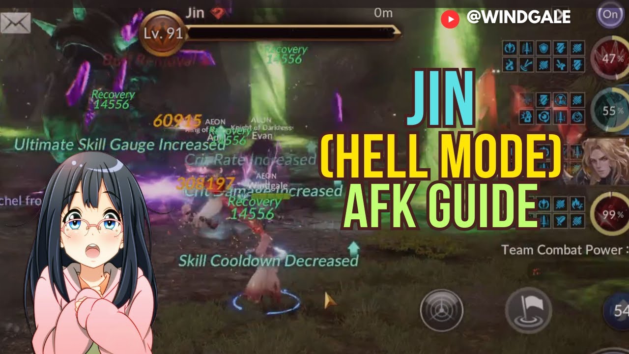 JIN Hell AFK Mode (Chapter 4) - Seven Knights 2 - YouTube