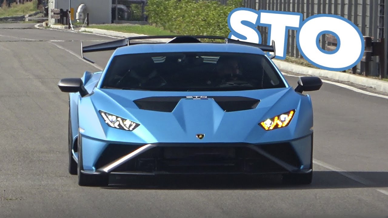 LIGHT BLUE Lamborghini Huracan STO - YouTube