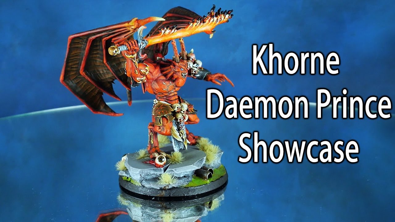 Daemon Prince of Khorne & Chaos Warhounds - Level 4 Top Miniatures [HD ...