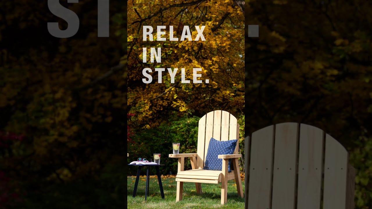 DIY Upright Adirondack Chair Plan YellaWood