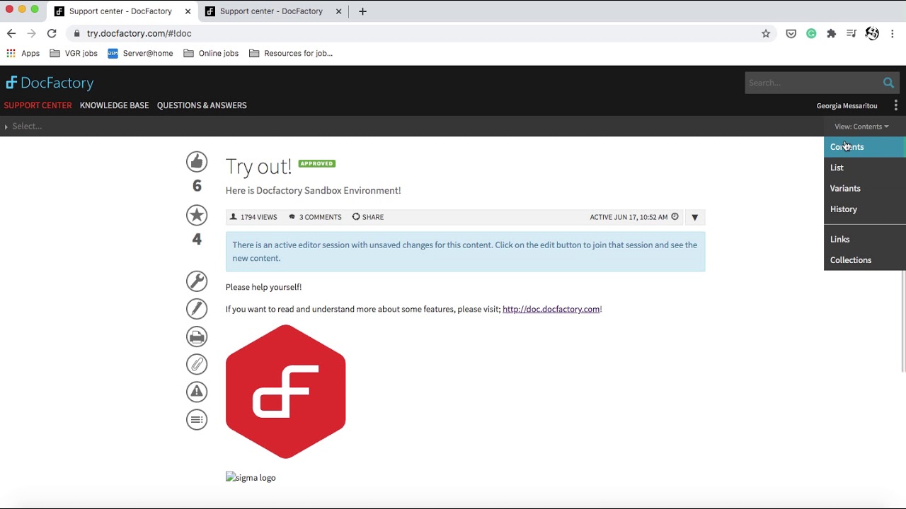 Start page layout (DocFactory) - YouTube