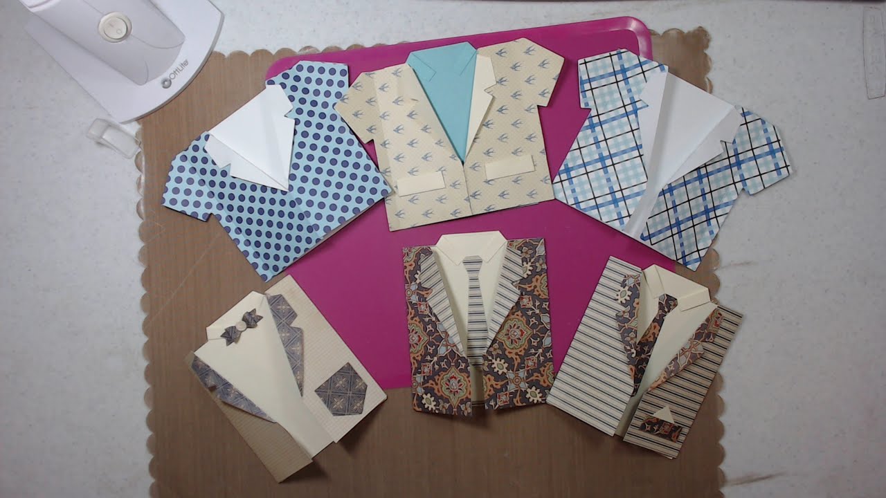Mens Shirt Best Dressed Tutorial Create A Card Shape Dies Crafters ...