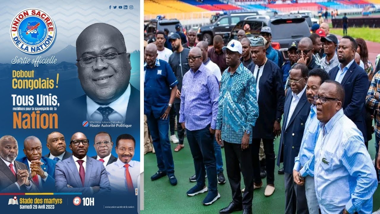 🔴RDC : SORTIE OFFICIELLE DE L'UNION SACRÉE DERNIER REGLAGE,DESCENTE ...