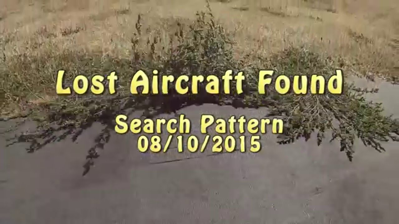 Lost Aircraft Found - Search Pattern - YouTube