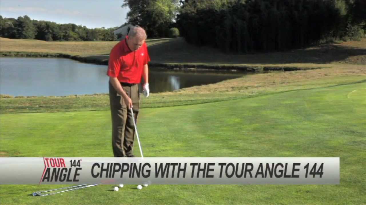 TourAngle144 - Chip Shot Trainer - Chip Shot Training Aid - YouTube