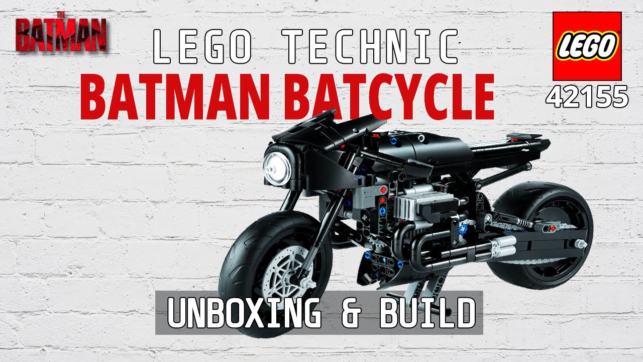 Lego Batman Batcycle Unbox & Build & Overview (Lego technic batcycle ...