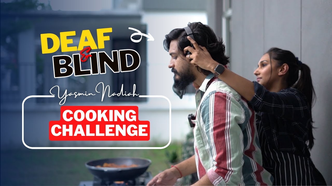 Blindfolded Cooking Challenge with Amma! | Special Guest ft Mugen Rao ...