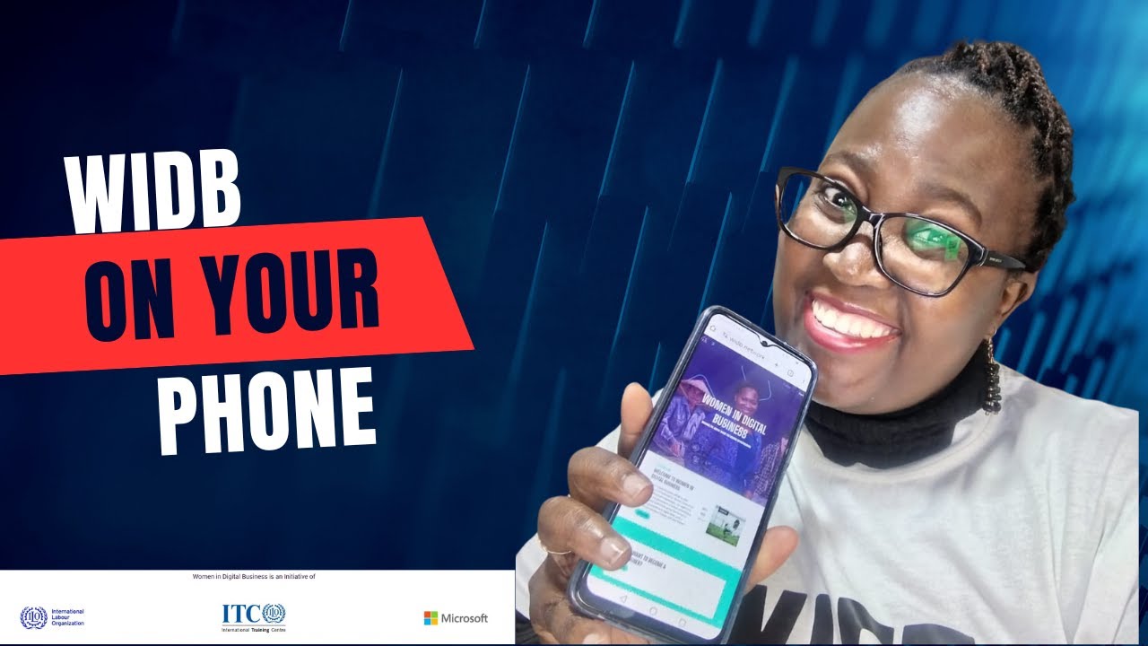 How to navigate Women In Digital Business (WIDB) website using a phone ...
