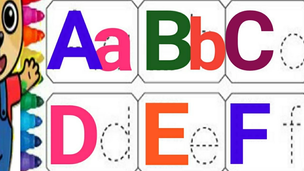 abcd, a for apple, एबीसीडी, alphabets, abc song | k se kabutar kh se ...