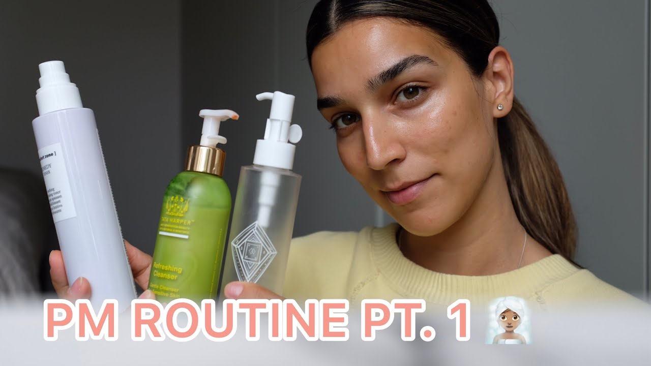 PM routine pt.1 - cleansers, toners, actives. - YouTube