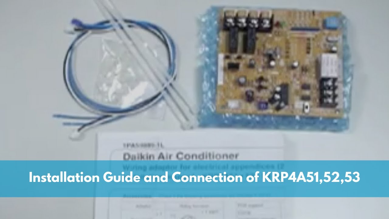 Installation guide and connection of KRP4A51,52,53 | Daikin Singapore ...