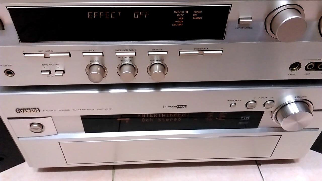 ( Đã bán AX-2, còn A-5 )Cặp Đôi Yamaha DSP-AX2 Và DSP-A5 - YouTube