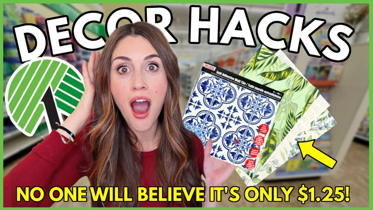 The GENIUS new way to use Dollar Tree wallpaper (everyone will be ...